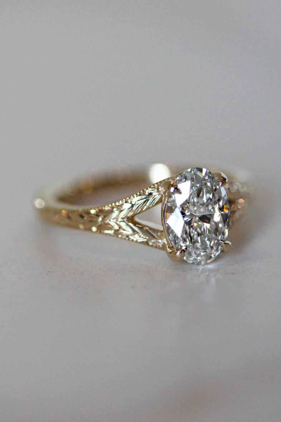 June Studio: Amanda & Noah's Custom Laurel – June Rings