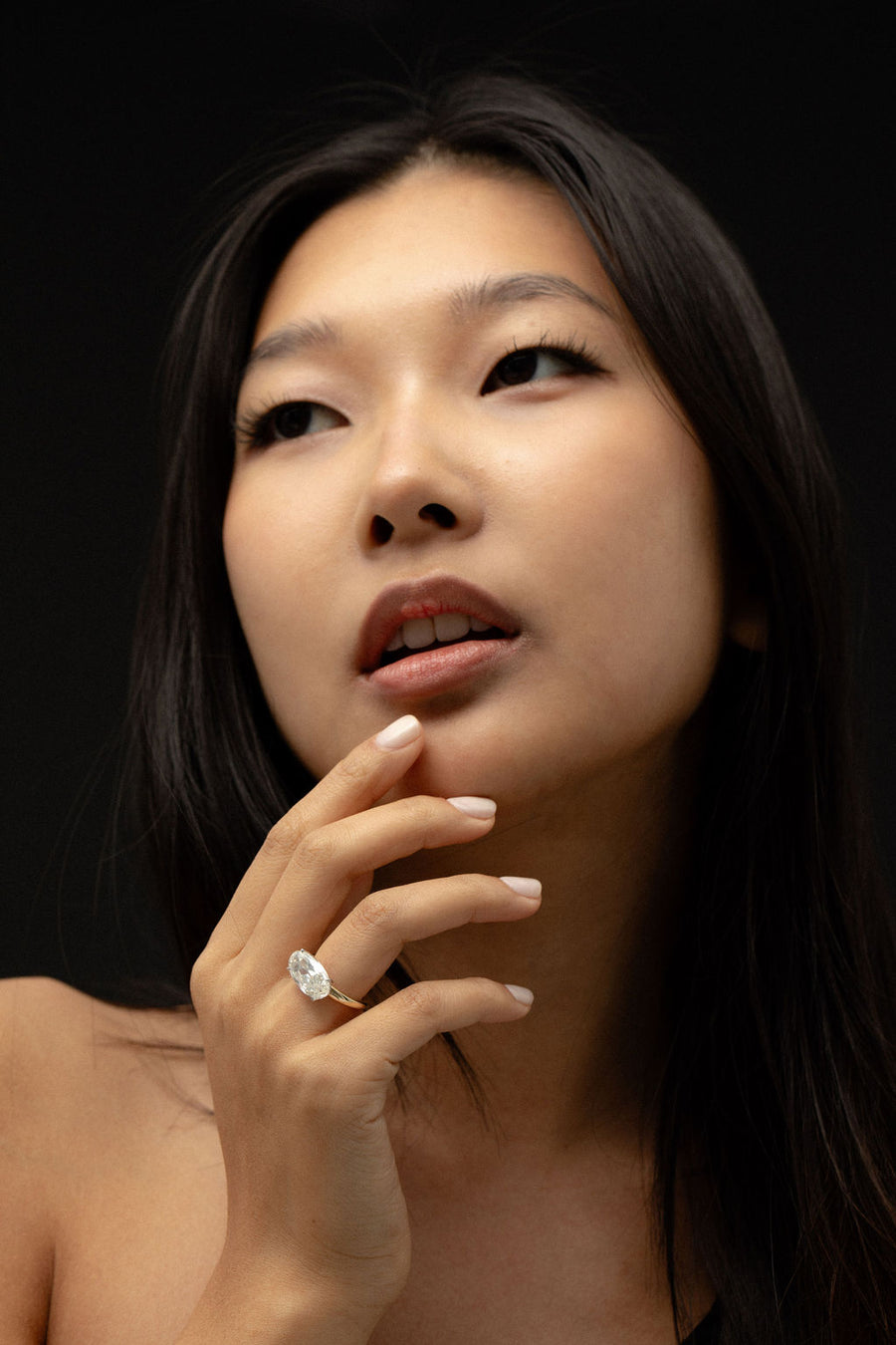 4.53 ct Antique Cut Moval Solitaire – June Rings