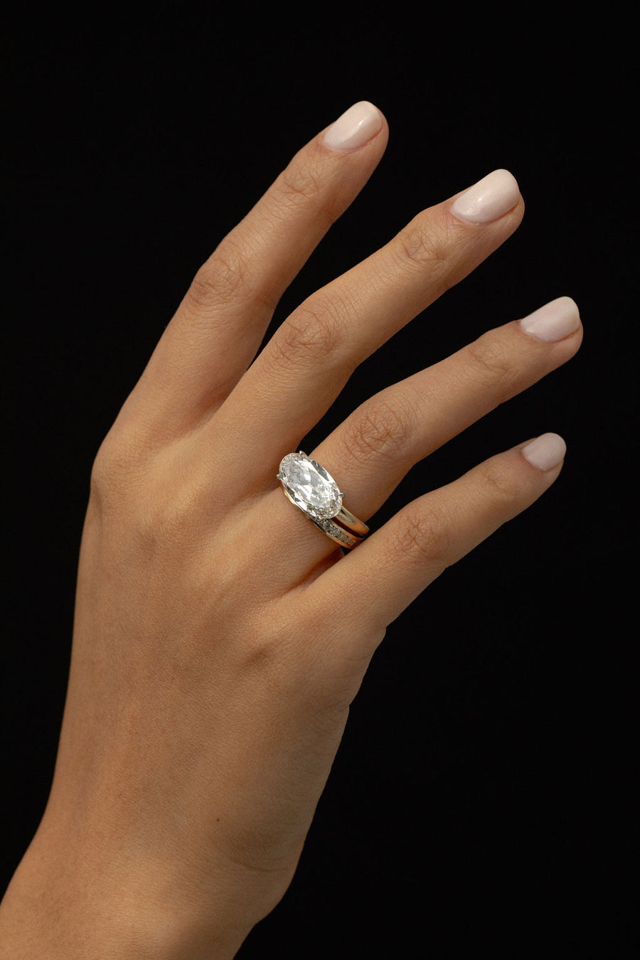 4.53 ct Antique Cut Moval Solitaire – June Rings