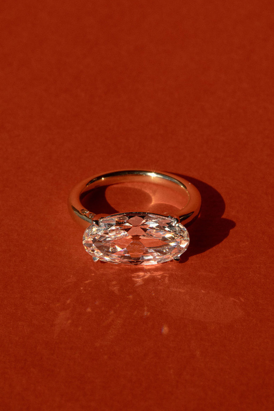 4.53 ct Antique Cut Moval Solitaire – June Rings