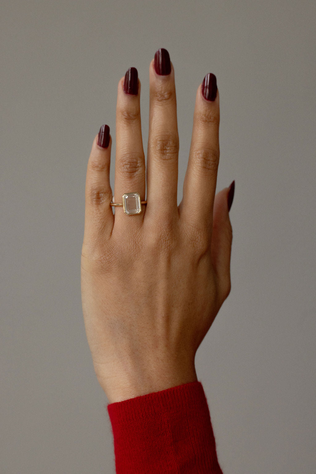 June Bezel | Antique Cut || Portrait Emerald – June Rings