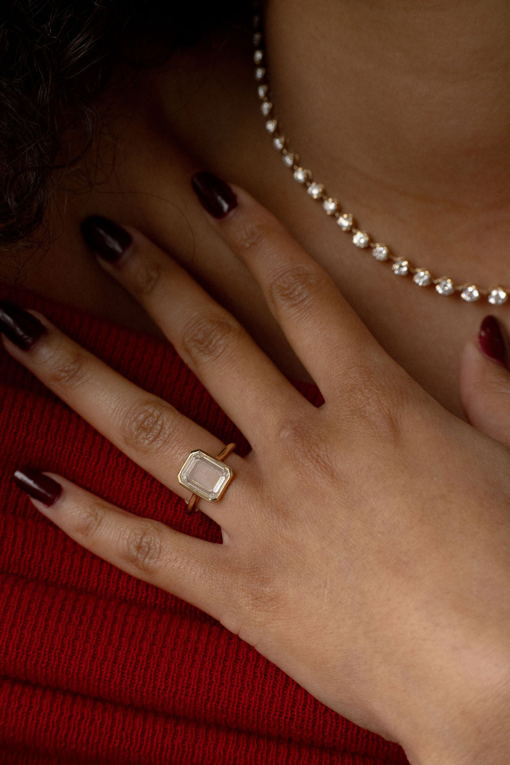 June Bezel | Antique Cut || Portrait Emerald – June Rings