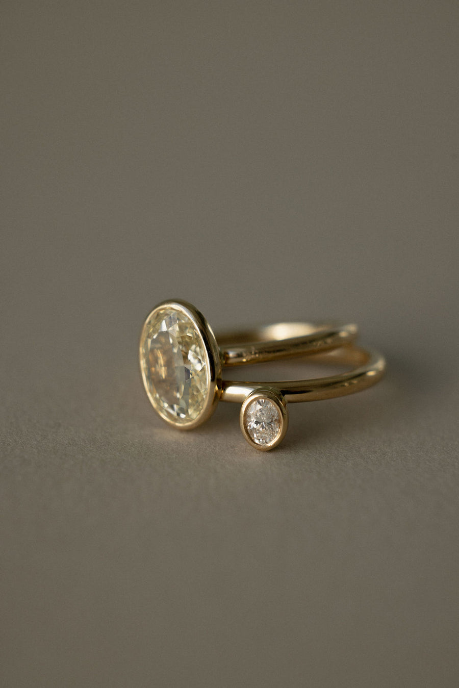 Oval Toi et Moi Set | OAK – June Rings