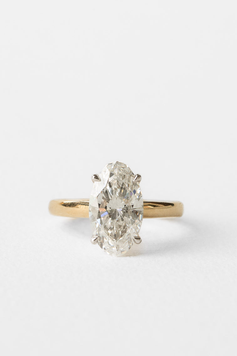 3.01 ct Moval Solitaire – June Rings