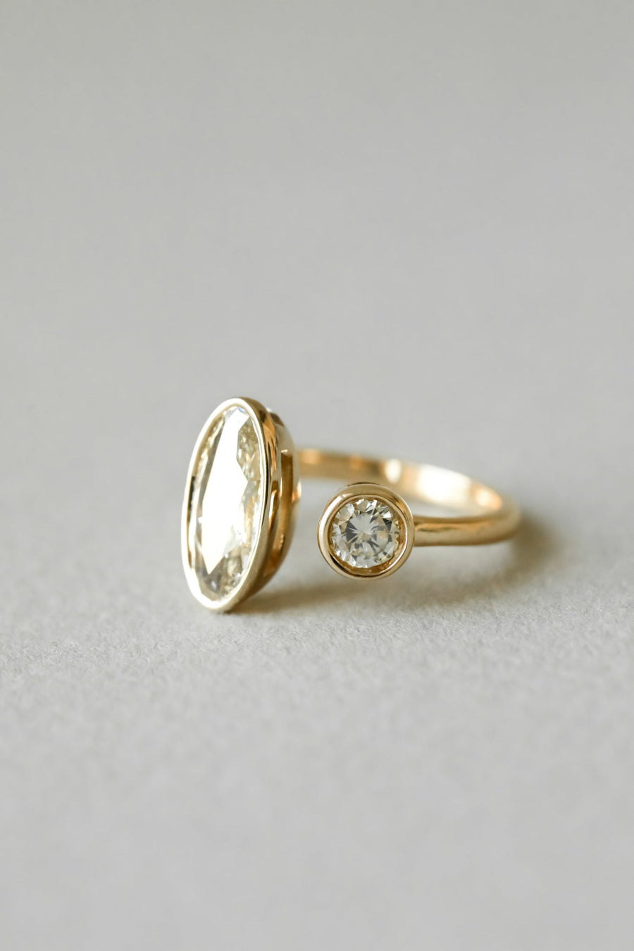 Antique Moval & Round Ring – June Rings