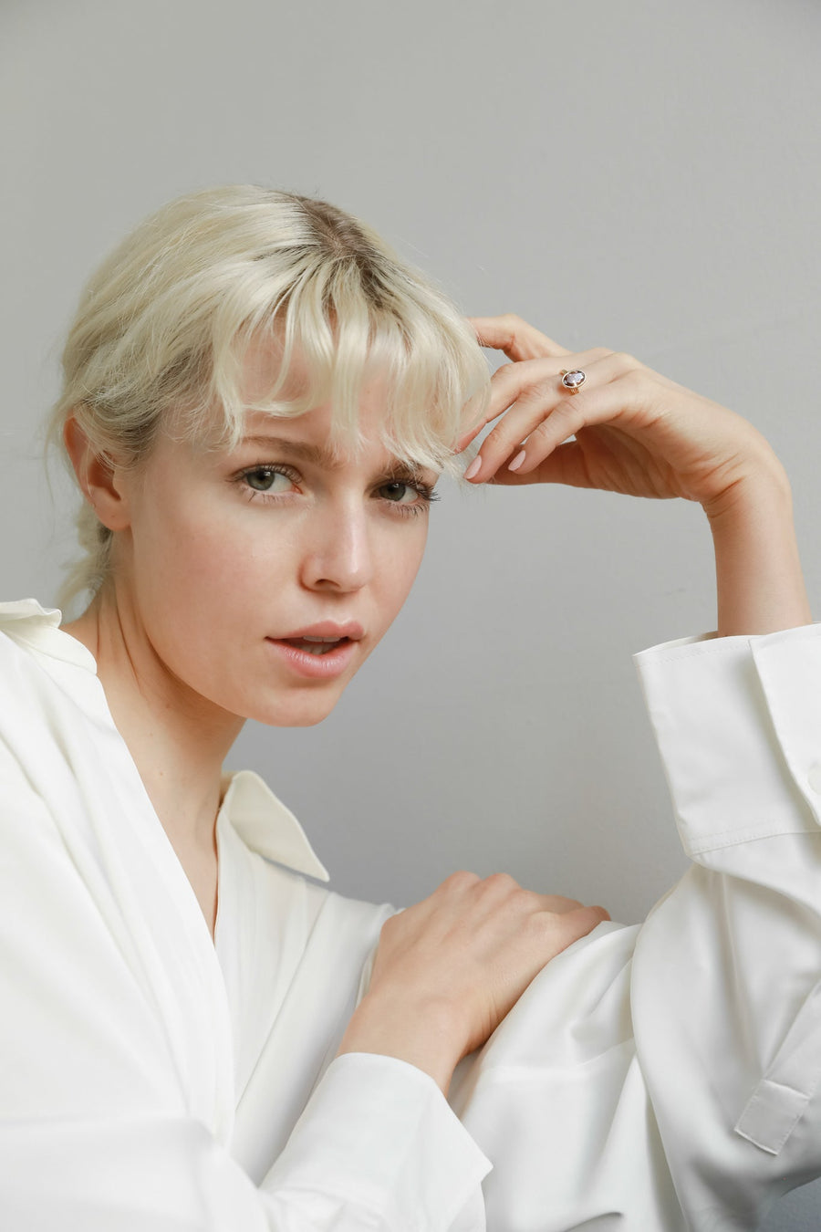 Cognac Oval Fleur – June Rings