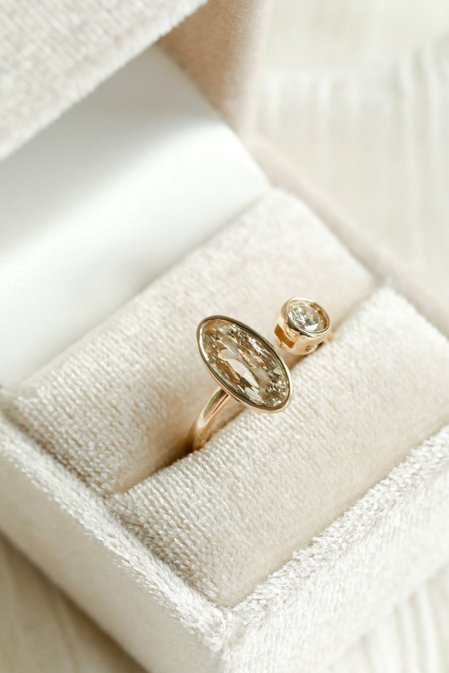 Antique Moval & Round Ring – June Rings