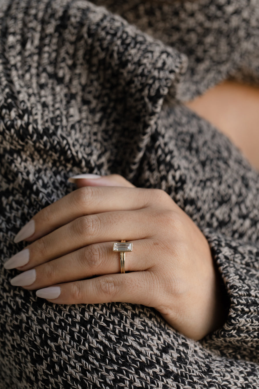 Ivory || Baguette – June Rings